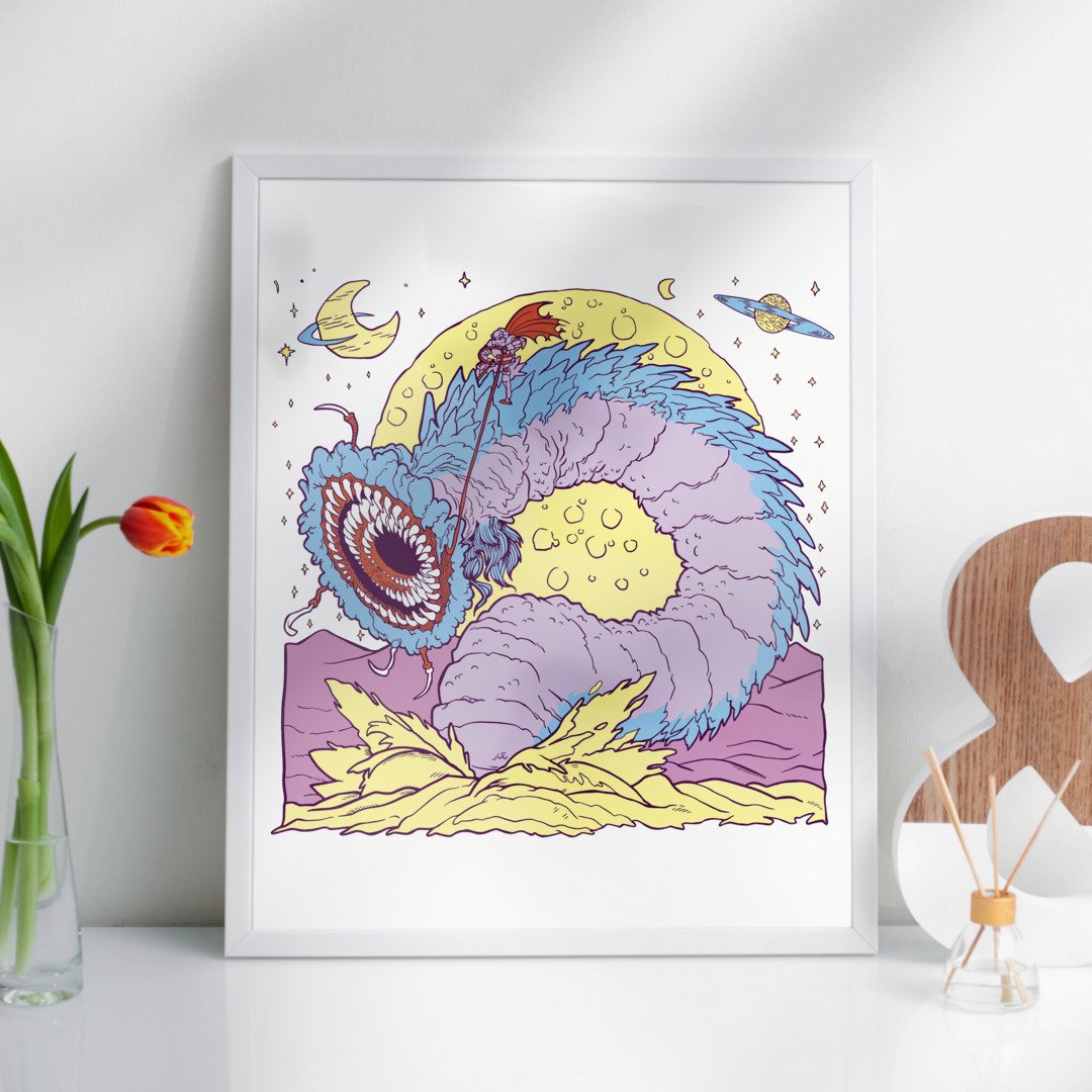 Sandworm Rider Framed Poster – theFDClub